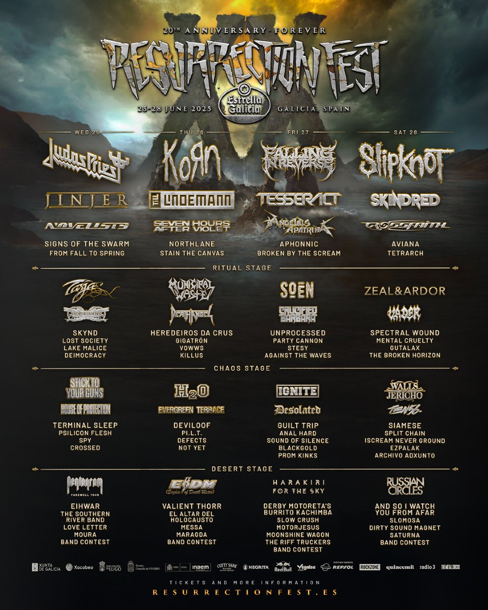 Resurrection Fest 2025 announces line-up by days and adds 7 more bands ...